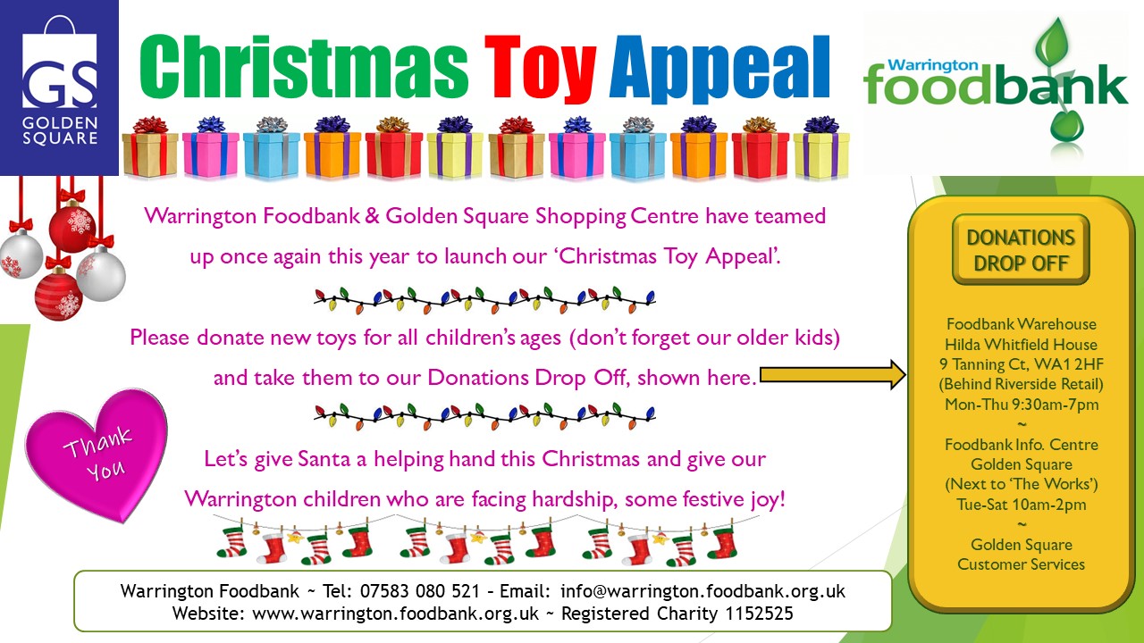 Toy Appeal 2022 | Warrington Foodbank